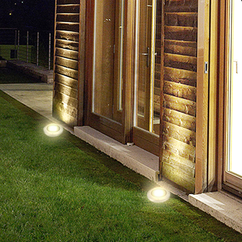 Solar Disc Lights for Garden Pathway Deck Outdoor - Eneradar