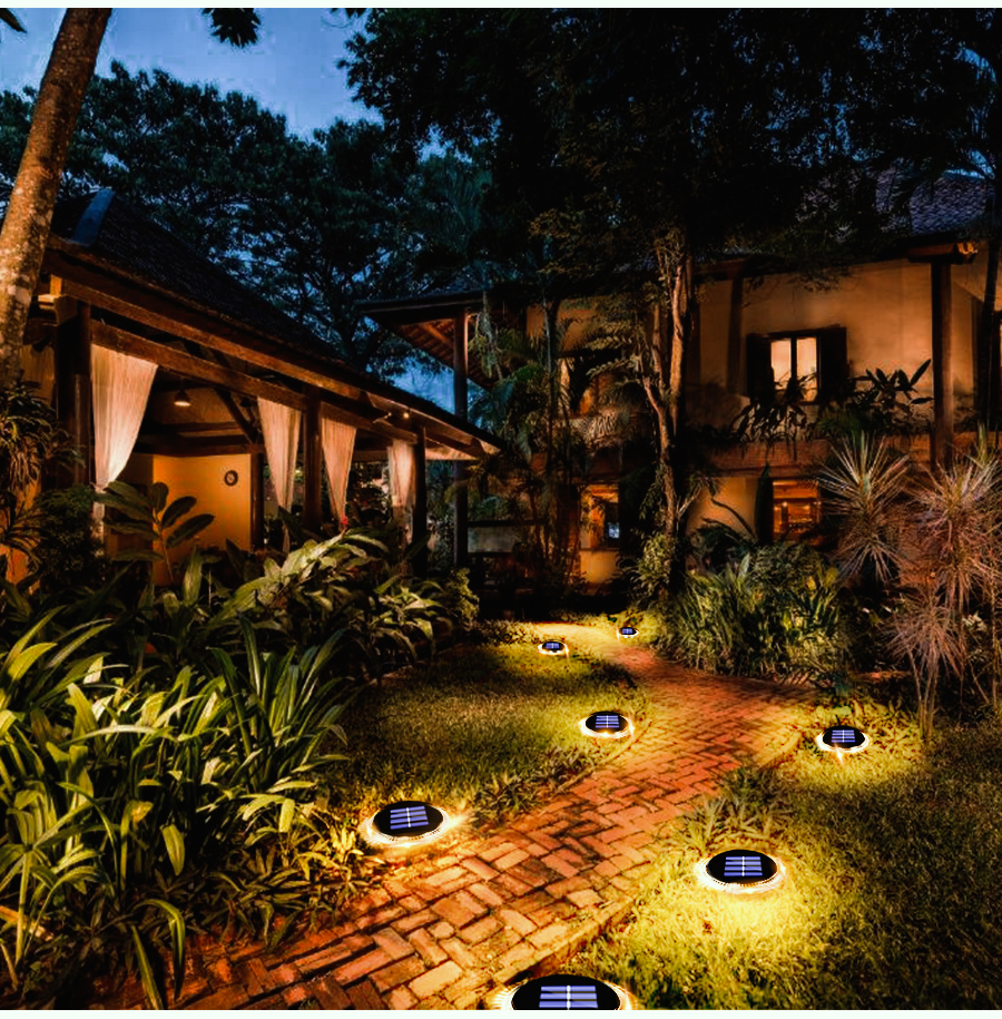 Solar Puck Light – Waterproof Outdoor LED Pathway Lighting - Eneradar